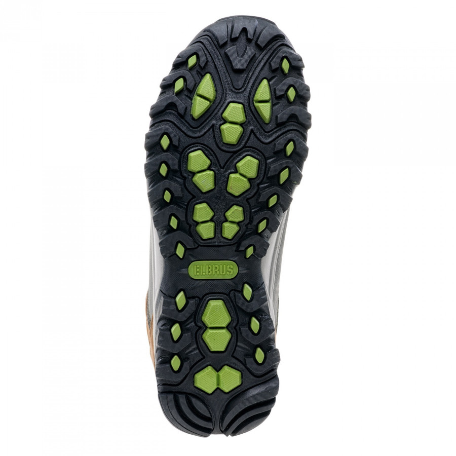 Mens outdoor shoes ELBRUS Skylar Mid WP, Brown/Dark olive | YAKOSPORT.EU